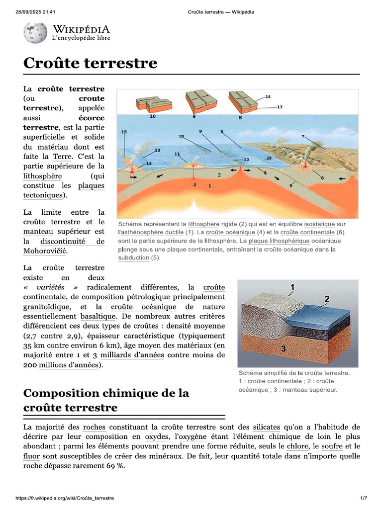 Croute Terrestre | PDF