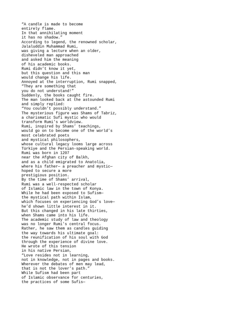 (English) How To Love, According To Rumi - Stephanie Honchell Smith ...