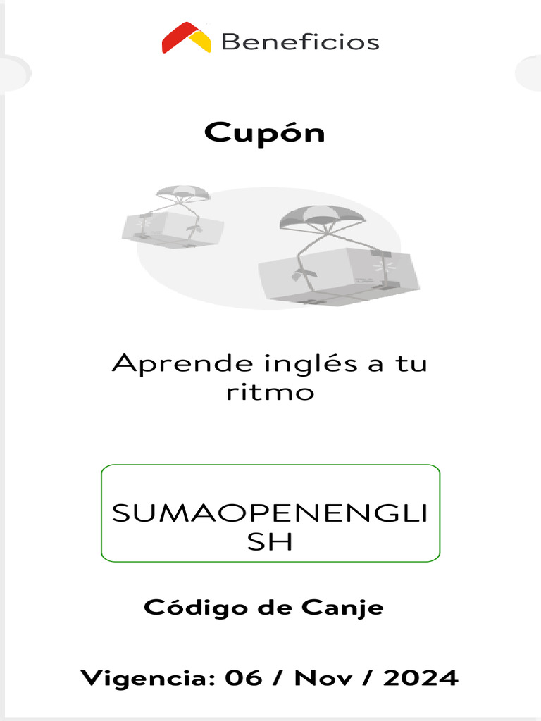 Cupón de Descuento para Inglés | PDF