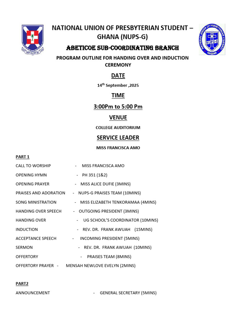 Handing Over Program Outline | PDF | Chess Theory | Chess Openings