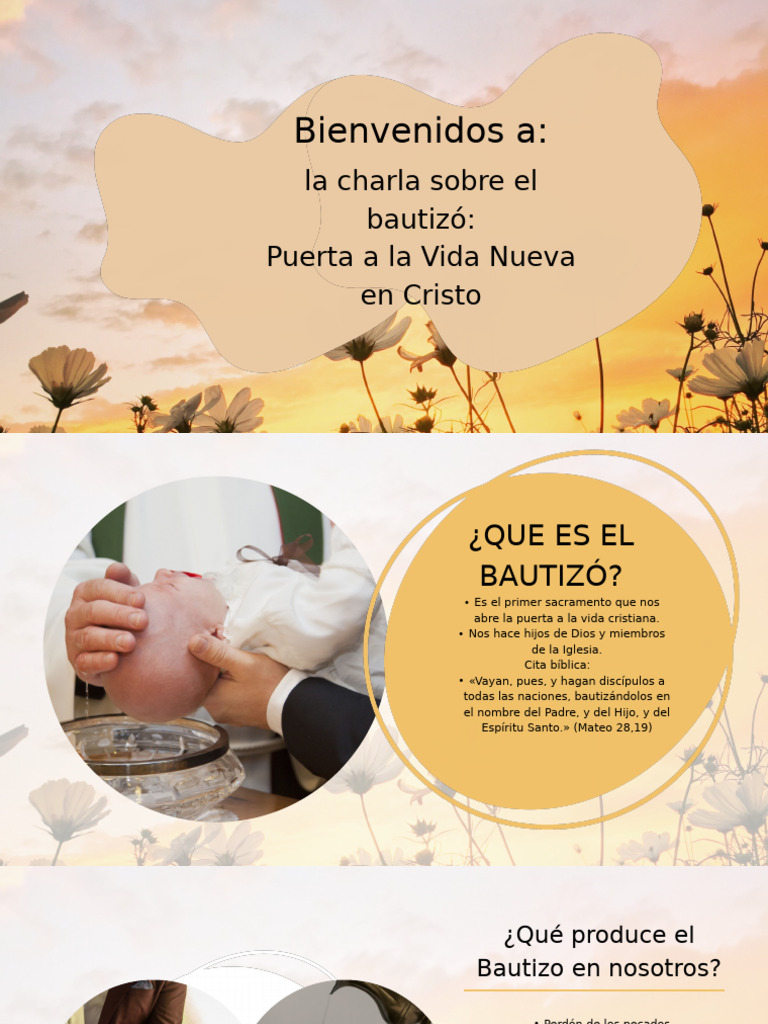 Charla Bautizó | PDF | Bautismo | Cristo (título)