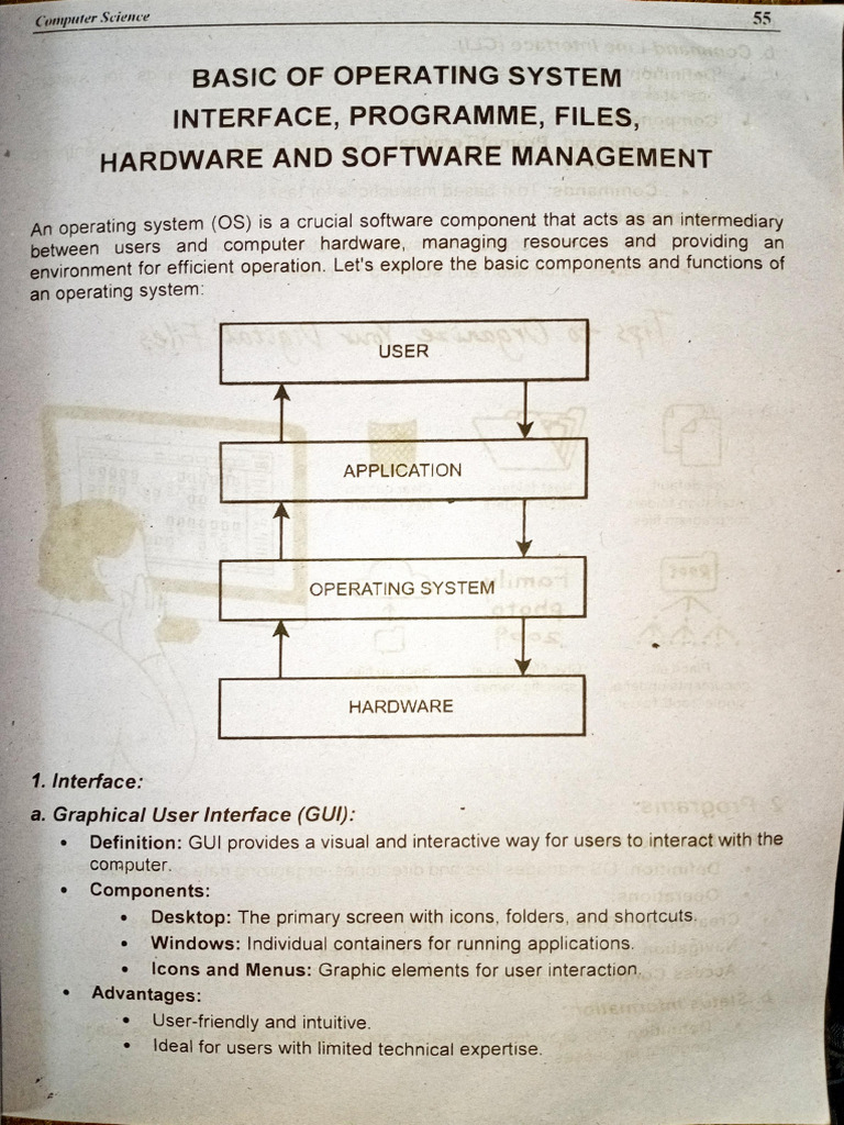 Basics of Operating System Functions | PDF | Graphical User Interfaces ...