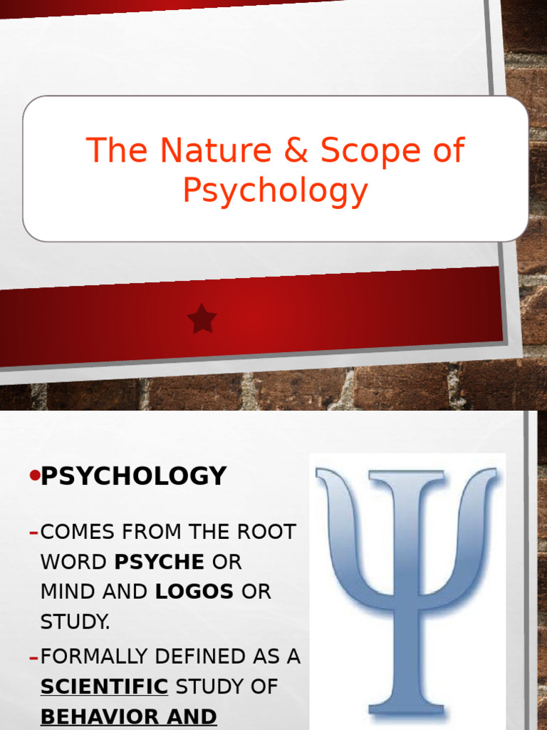 1 Nature of Psychology | PDF | Psychology | Behavioural Sciences