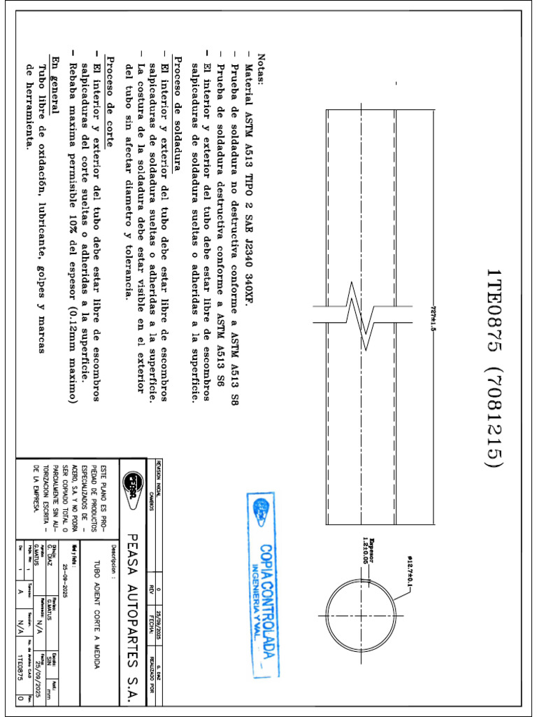 Tubos FORVIA Rev2 | PDF