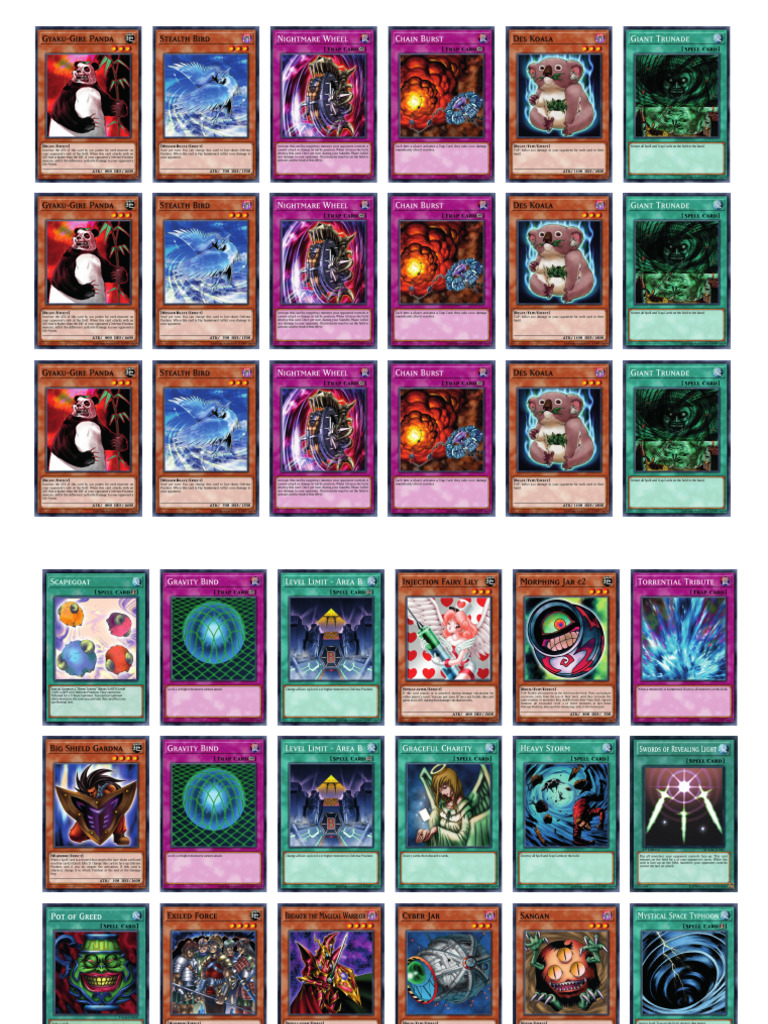 Yugioh Burn Goat Deck | PDF