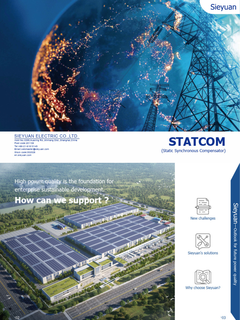 STATCOM Product Brochure en | PDF | Electrical Grid | Electrical Engineering
