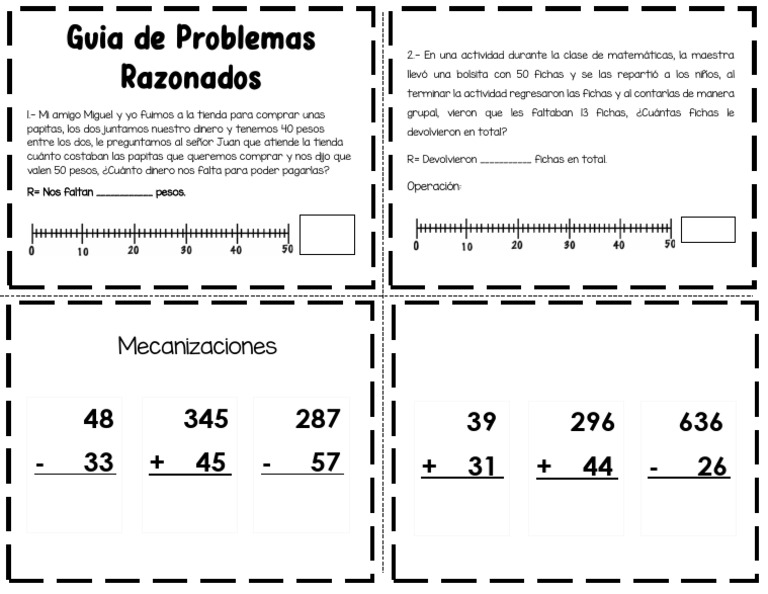 Guía Problemas Razonados 2do Parcial, 3er Trimestre | PDF