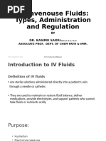 Overview of IV Fluids and Their Uses | PDF | Saline (Medicine ...