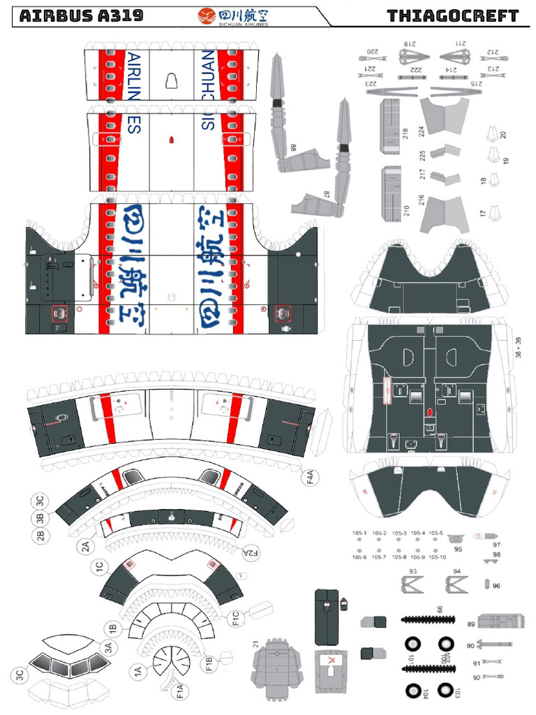 Airbus A319-100 Da Sichuan Airlines | PDF