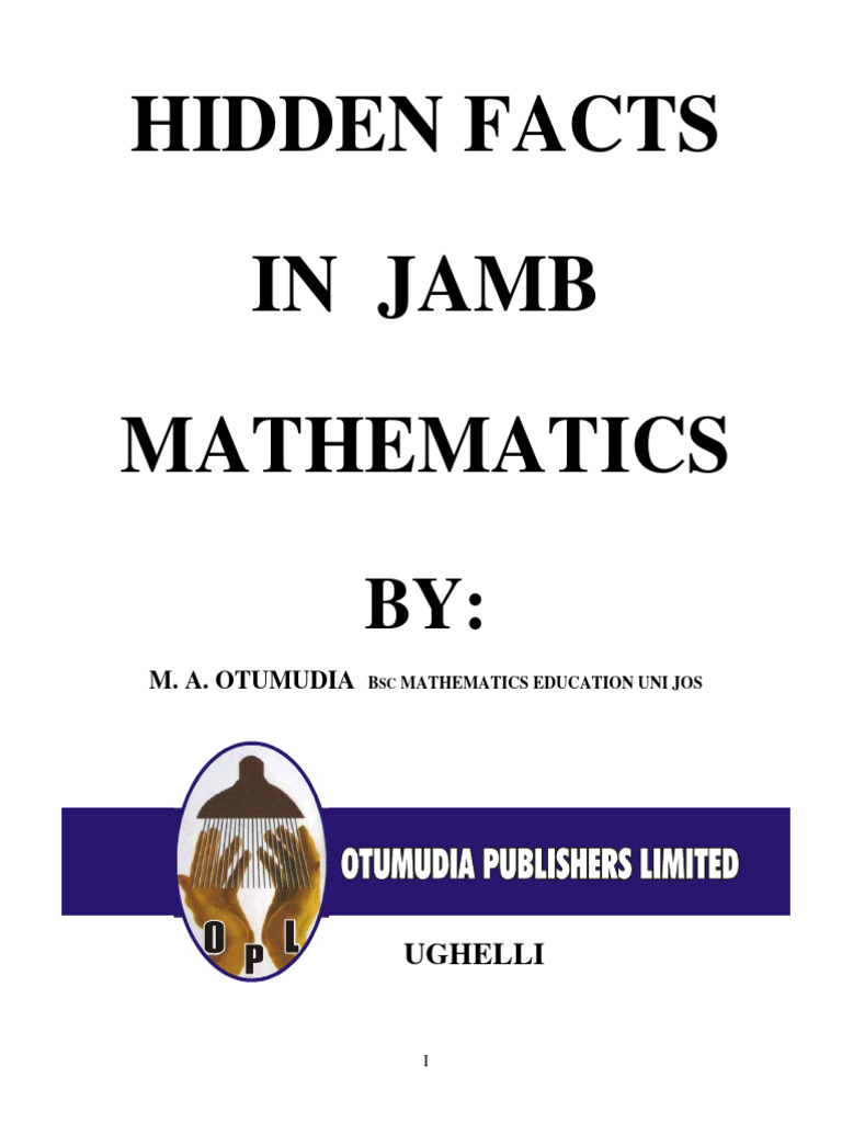 JAMB Mathematics Past Questions Guide | PDF | Division (Mathematics ...