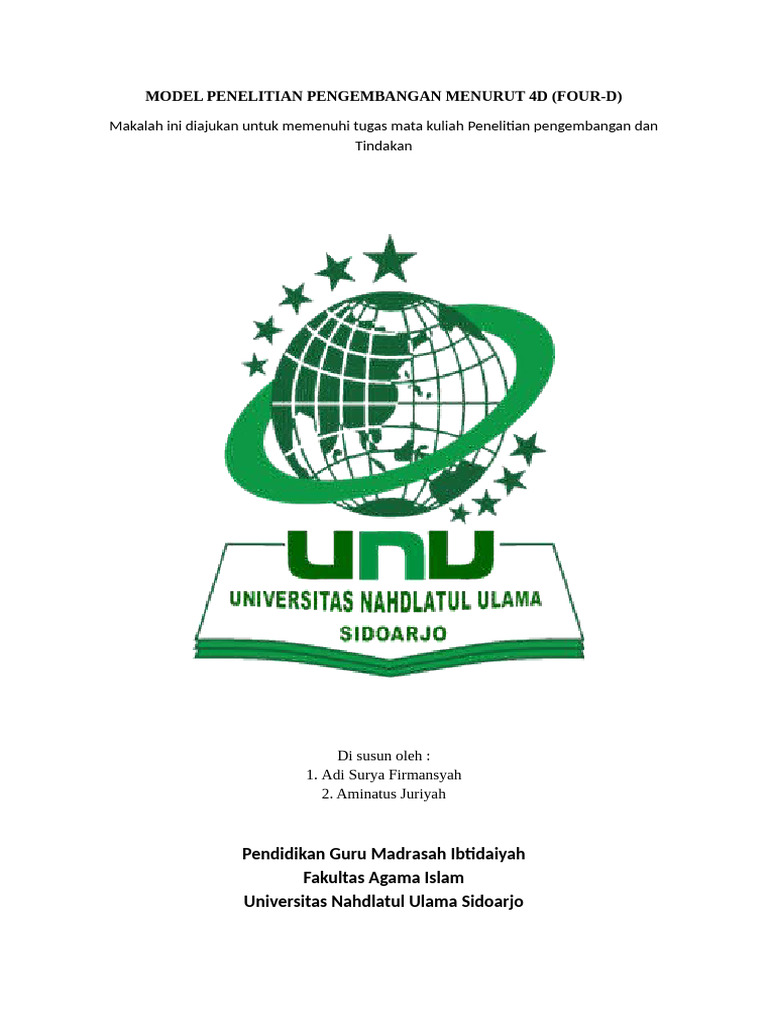 Model 4D dalam Penelitian Pengembangan | PDF