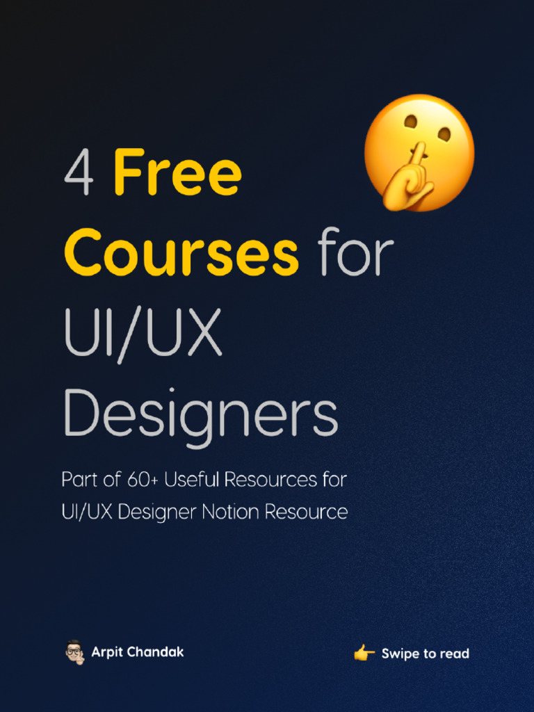 4 Free Courses For UI UX Designers 1695106289 | PDF