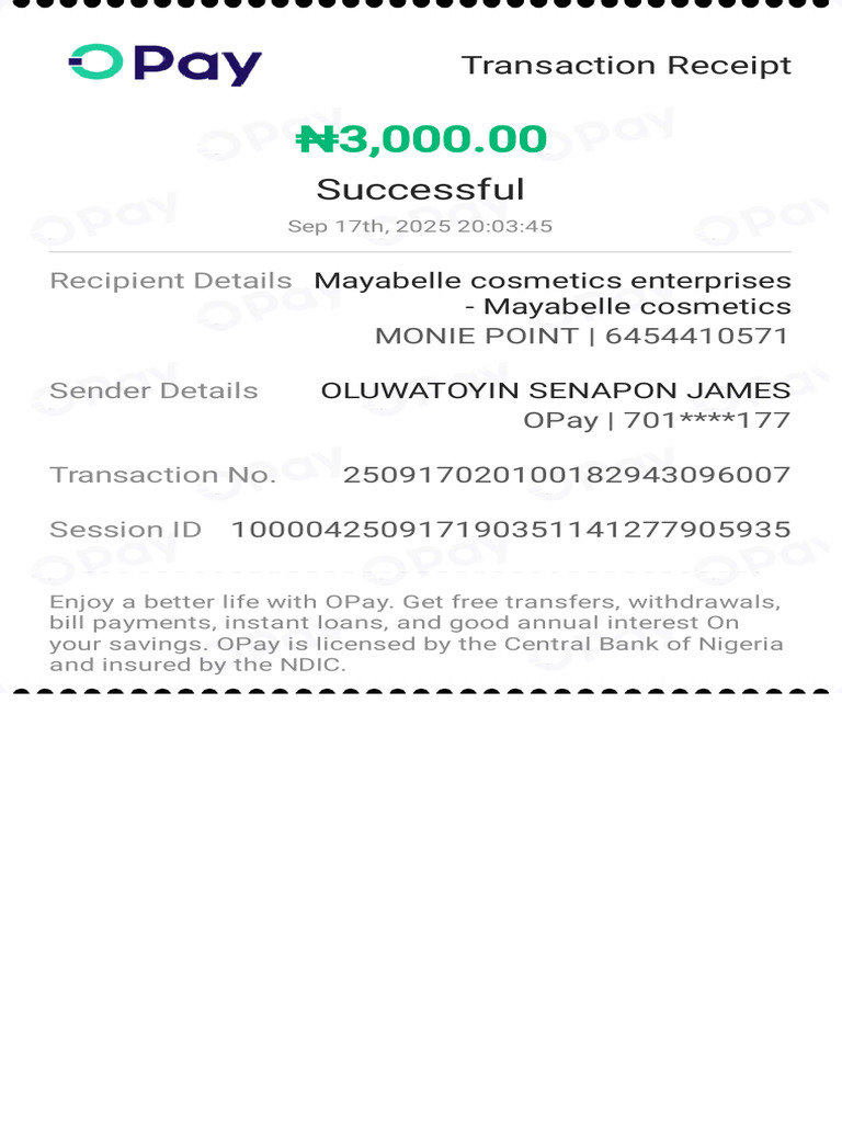 Transaction Receipt-250917020100182943096007 | PDF