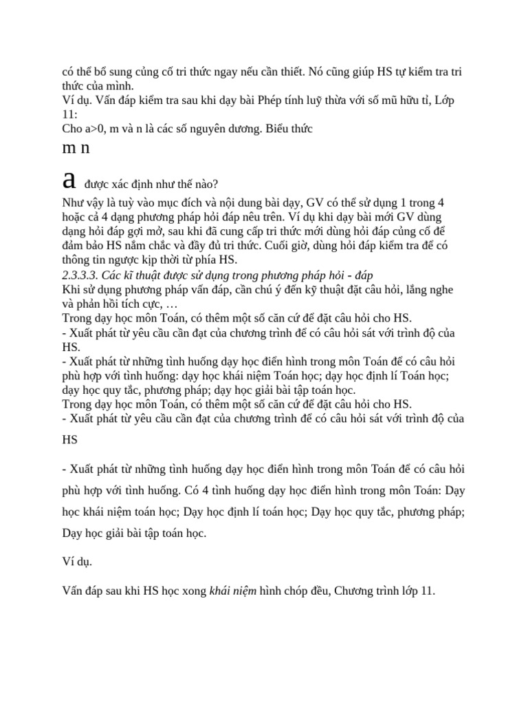Có Thể Bổ Sung Củng Cố Tri Thức Ngay Nếu Cần Thiết | PDF