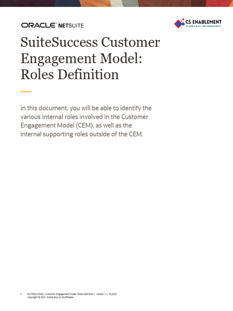 SuiteSuccess Resource QRG Roles Definition | PDF | Project Management ...