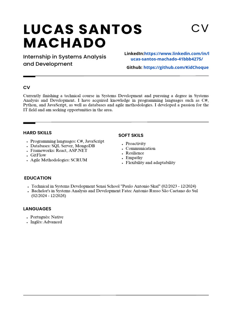 CV Intern | PDF