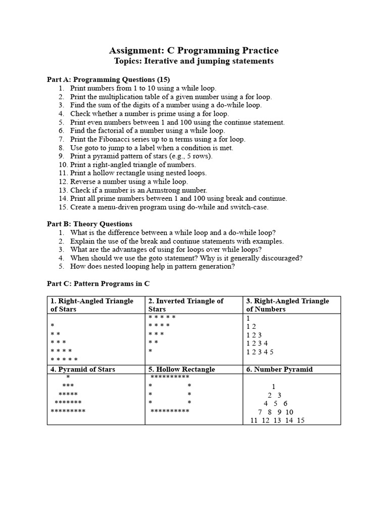 C 2nd Assignment For MCA and PGDCA | PDF