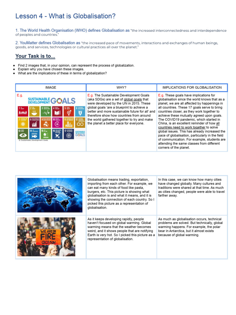 Unit 1 L4 - What Is Globalisation | PDF | Globalization