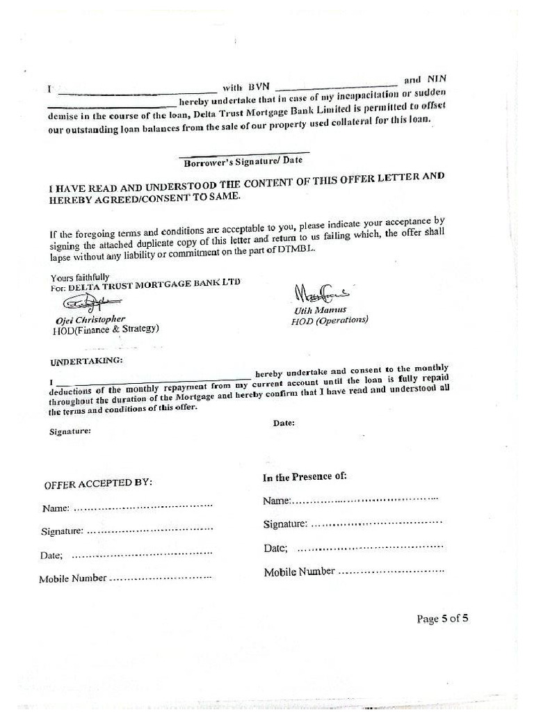 DTMB Acceptance of Offer | PDF
