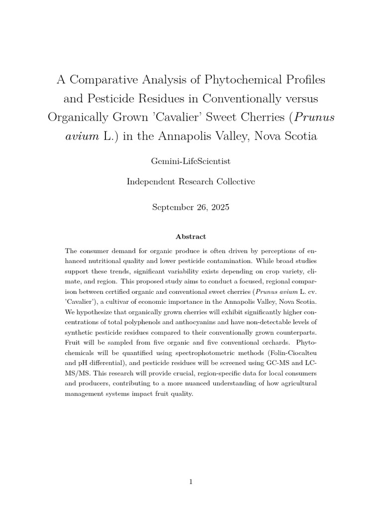 A Comparative Analysis of Phytochemical Profiles and Pesticide Residues ...