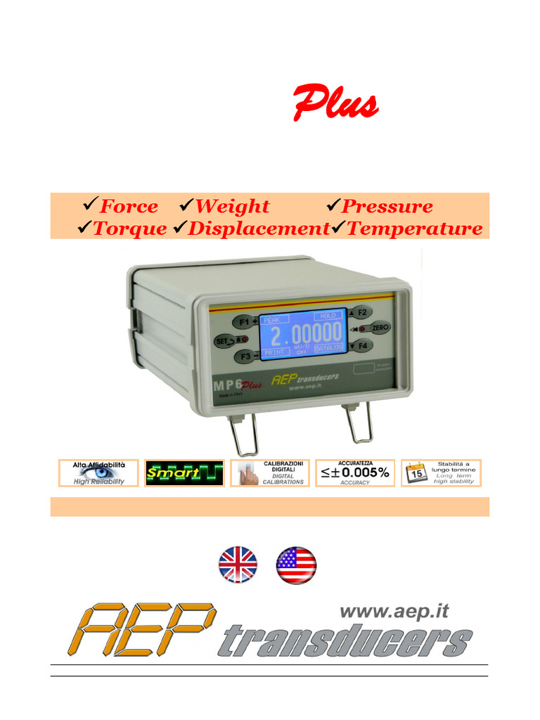 MP6Plus User Guide for AEP Transducers | PDF | Power Supply | Computing