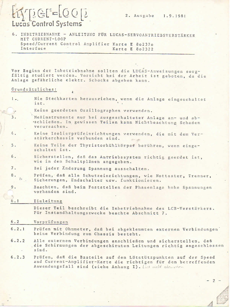 Manual Lucas Control | PDF