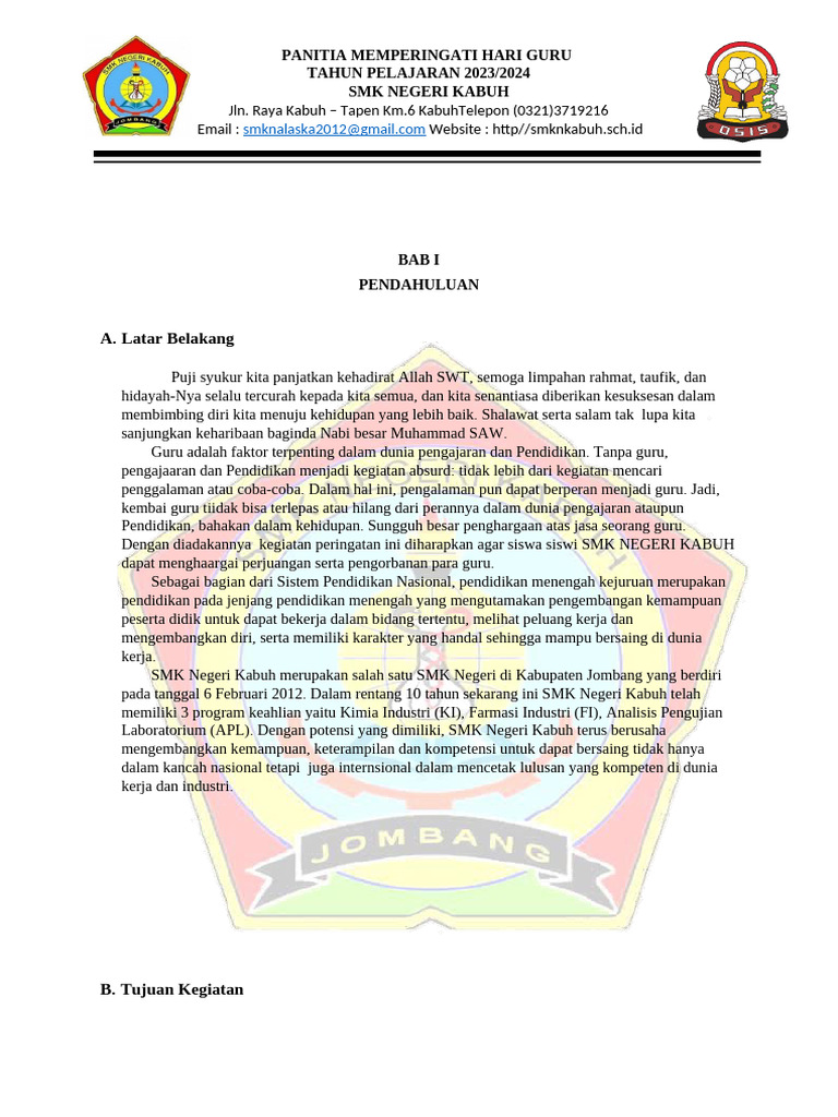 Proposal Contoh | PDF