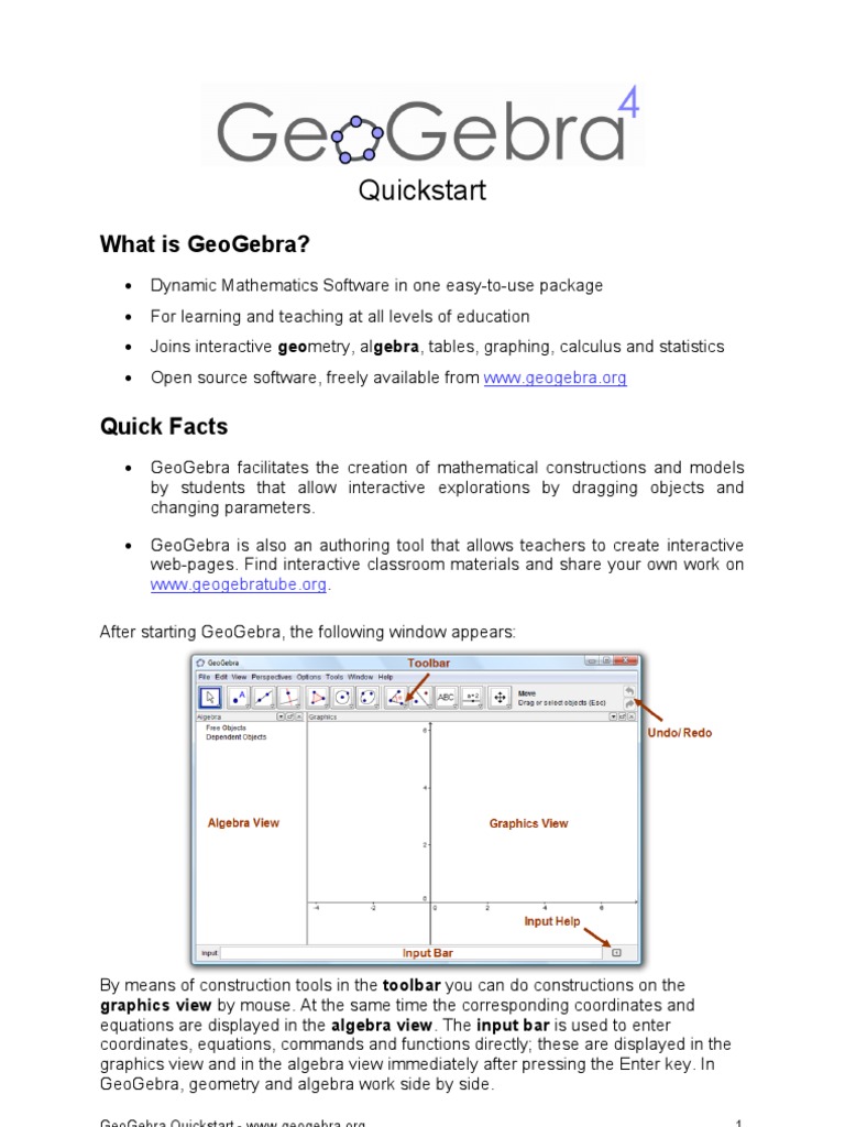 GeoGebra v4 P | PDF | Spreadsheet | Triangle