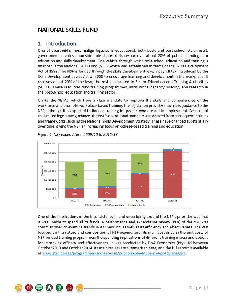 National Skills Fund Summary | PDF | Vocational Education | National ...