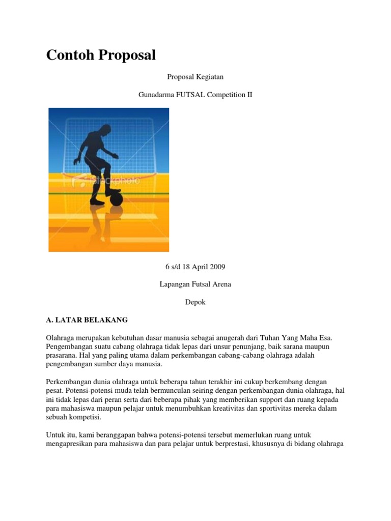 Proposal Kegiatan Turnamen Futsal Contoh Proposal - vrogue.co Proposal Kegiatan Turnamen Futsal Contoh Proposal - vrogue.co