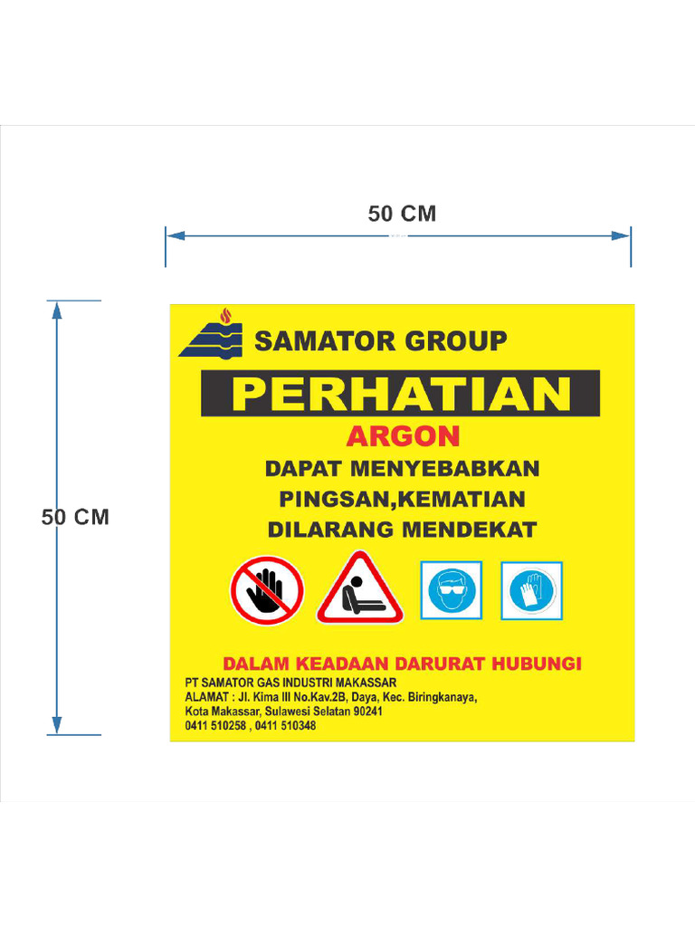 Simbol Msds Tangki Induk Cetak | PDF