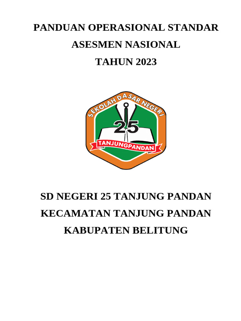 Pos Anbk SDN 25 TP 2023 | PDF