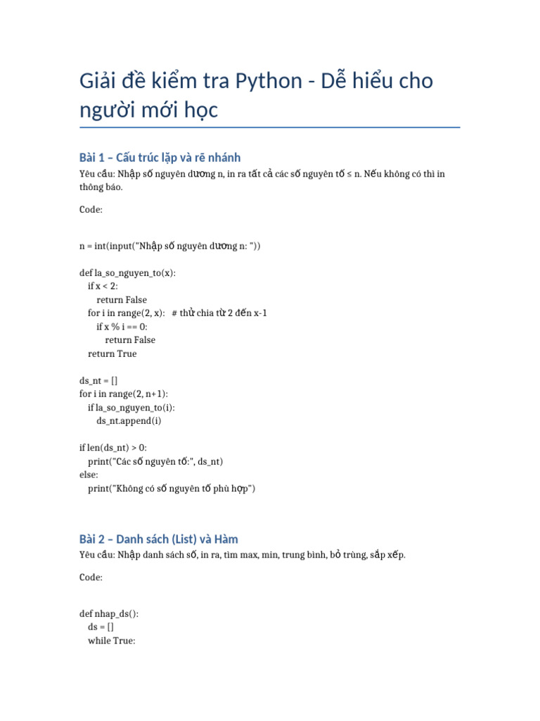 Giai De Kiem Tra Python De Hieu Pdf