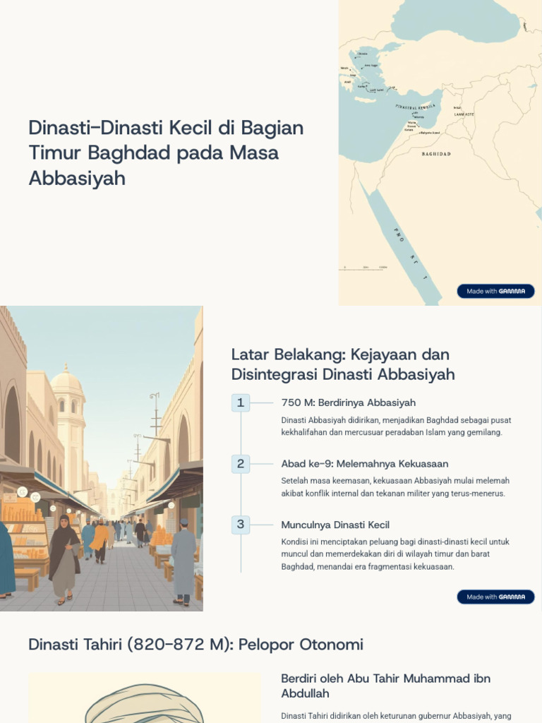 Dinasti Kecil di Timur Baghdad Abbasiyah | PDF