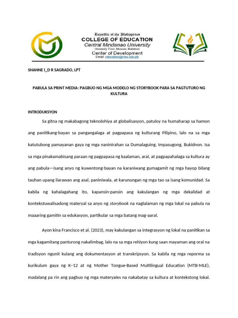 Pabula Sa Print Media | PDF