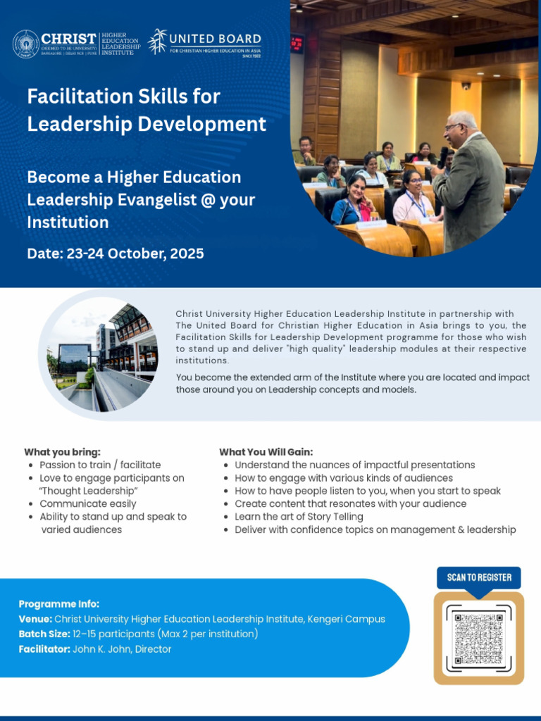 Facilitation Skills For Leadership Development Flyer | PDF