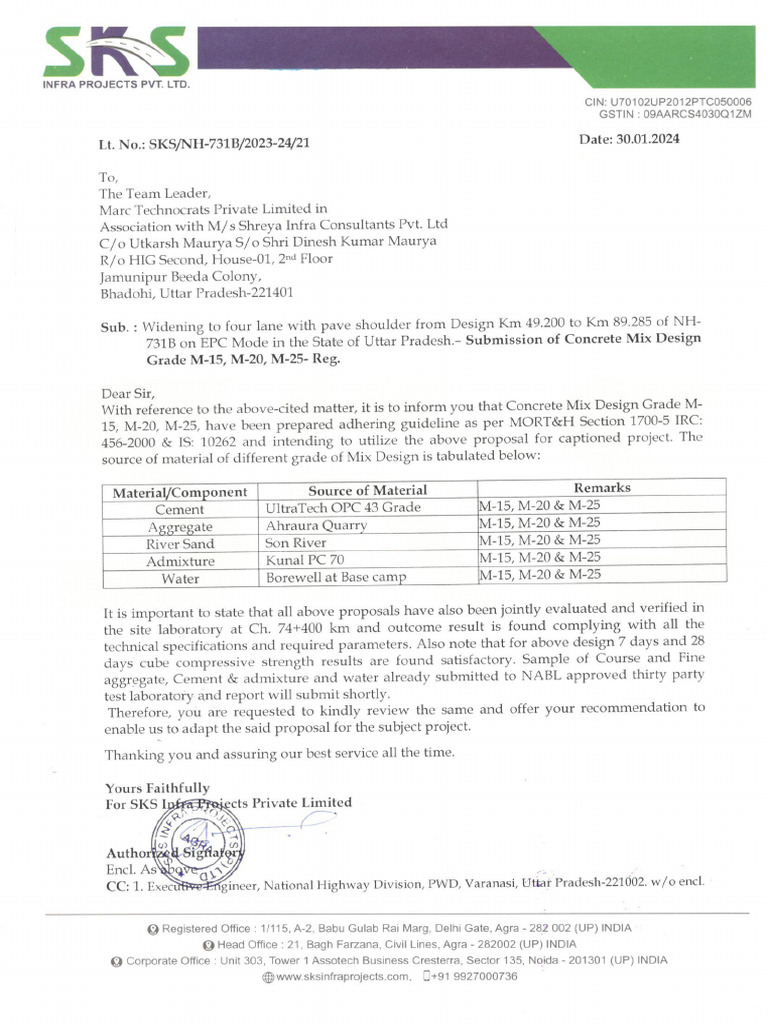 01A. Concrete Mix Design Grade M-15, M-20, M-25 | PDF