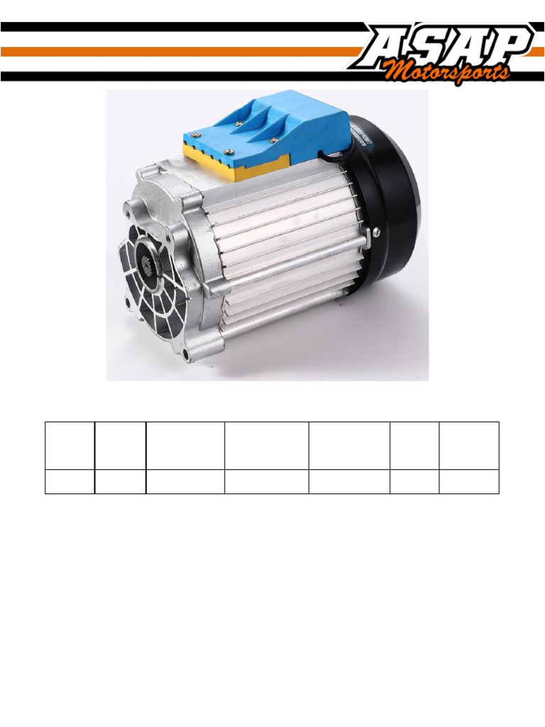 PMSM Motor Controller For Golf Cart Electric Buggy Upto 3kw | PDF