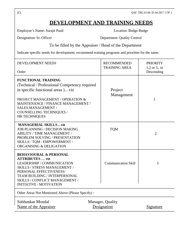 Training File 1 | PDF