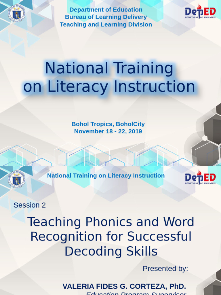 Session Presentation - Teaching Phonics and Word Recognition For ...