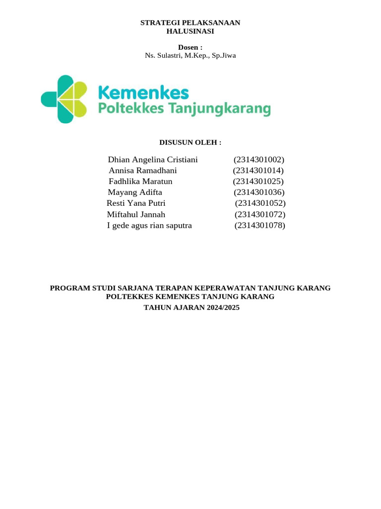SP Halusinasi | PDF