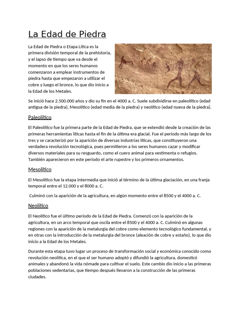 La Edad de Piedra | PDF