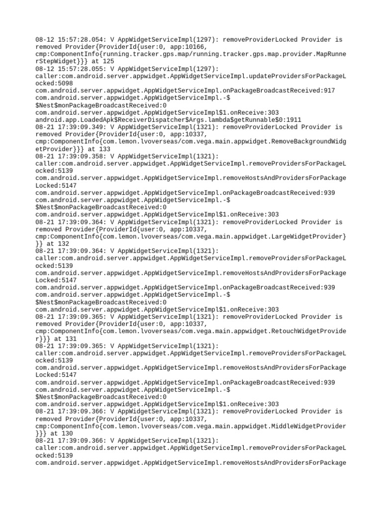 Appwidget History Log1 | PDF | Software | Embedded Linux