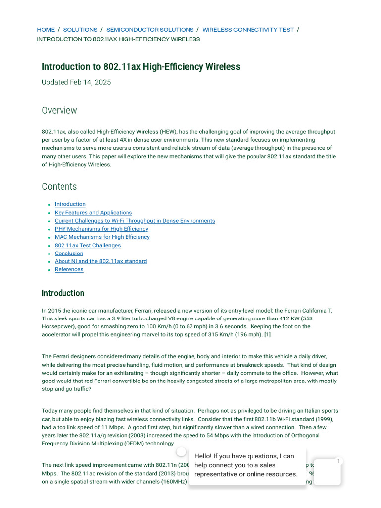 Introduction To 802.11ax High-Efficiency Wireless - NI | PDF | Ieee 802 ...