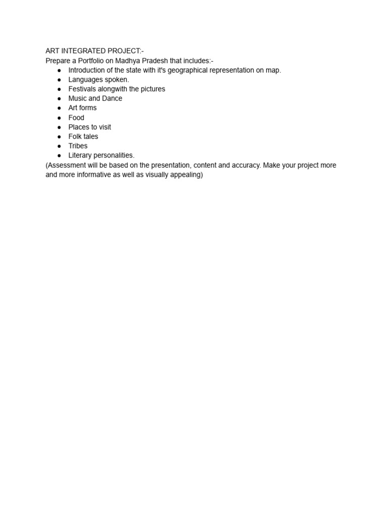 Art Integrated Project (English) | PDF