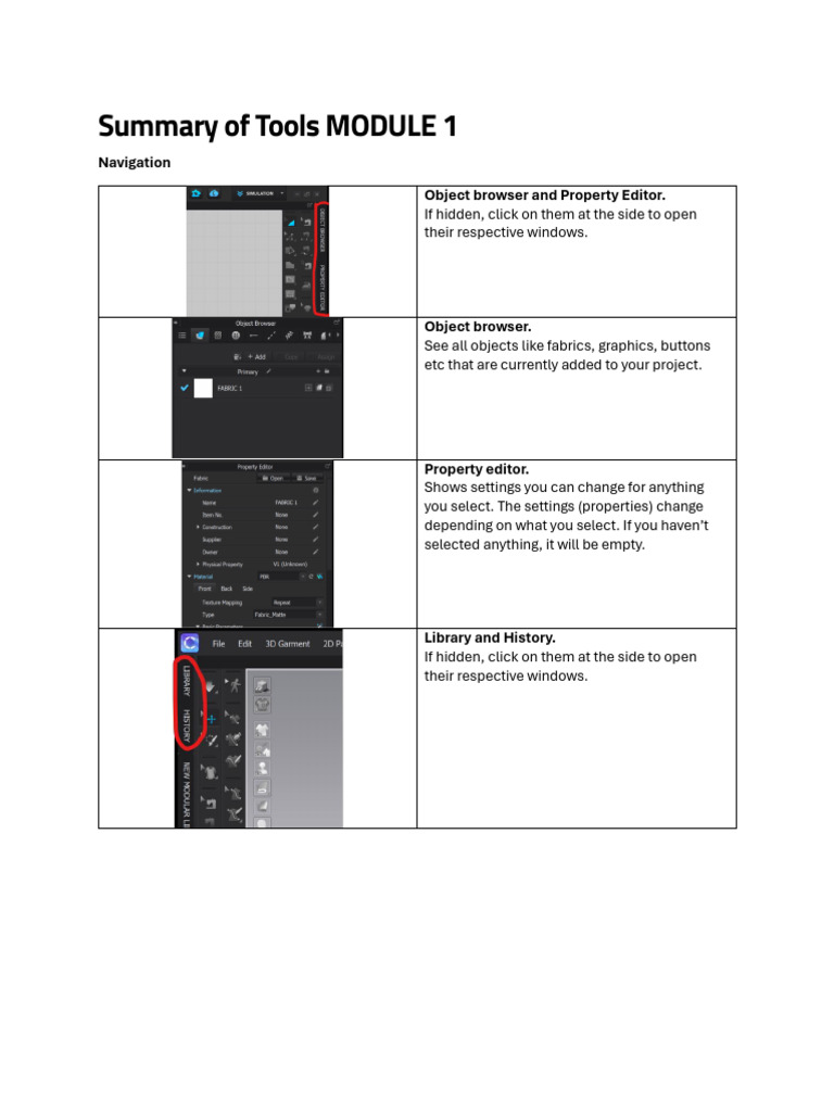 Summary of Tools 1 | PDF