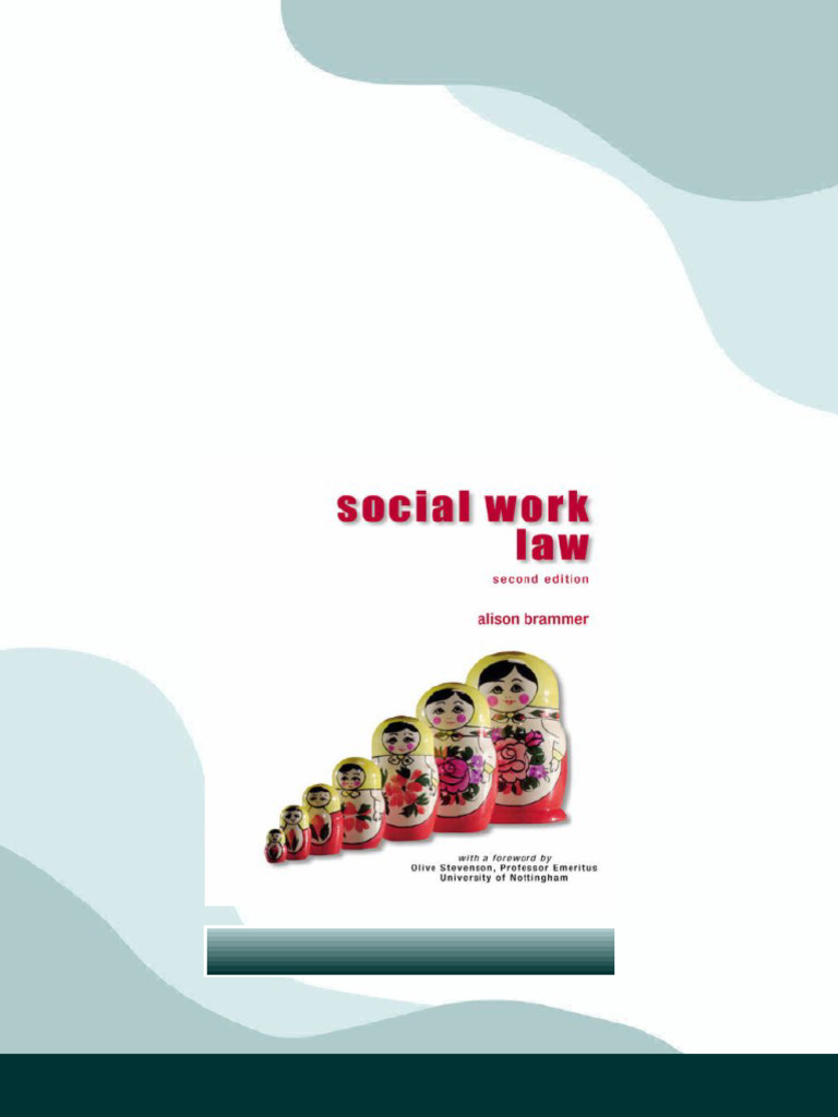 (Ebook) Social Work Law, 2nd Edition by Alison Brammer ISBN 1405812052 ...