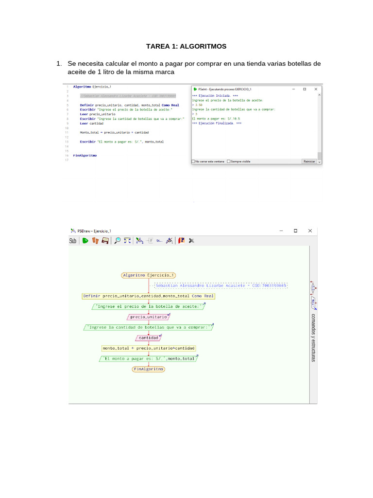Tarea 1 - Algoritmos | PDF