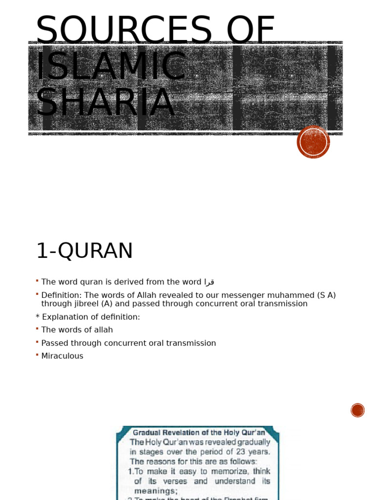 Sources of Islamic Sharia Explained | PDF