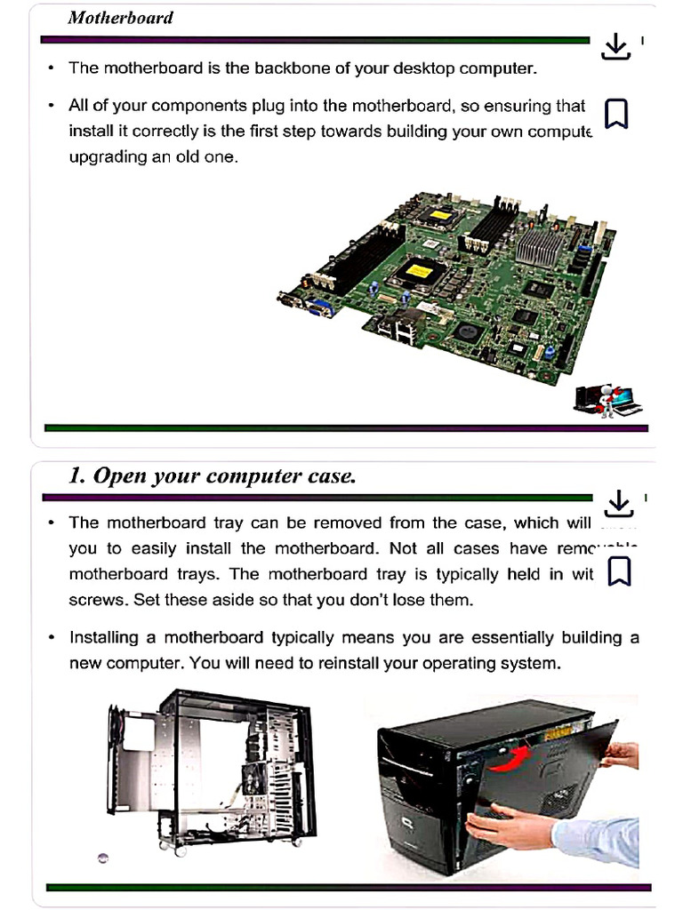 Exp-02 Part-I AIM-Motherboard Installation - Removing The Motherboard ...